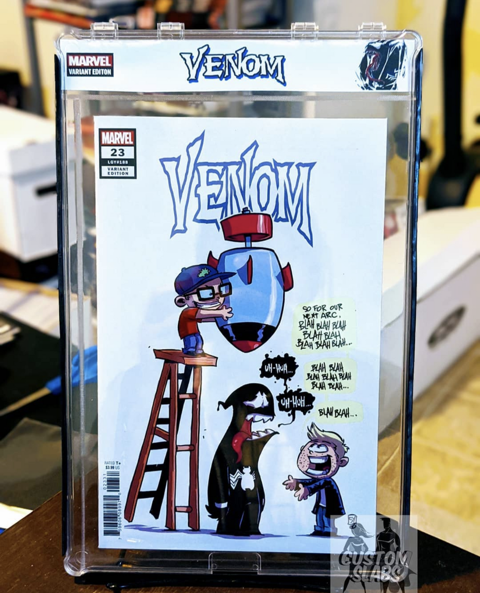 (Case and Label only) Venom white – Custom Slabs and comics